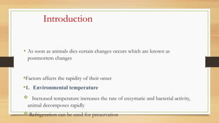 post-mortem changes in Veterinary Pathology | PPTX