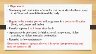 post-mortem changes in Veterinary Pathology | PPTX