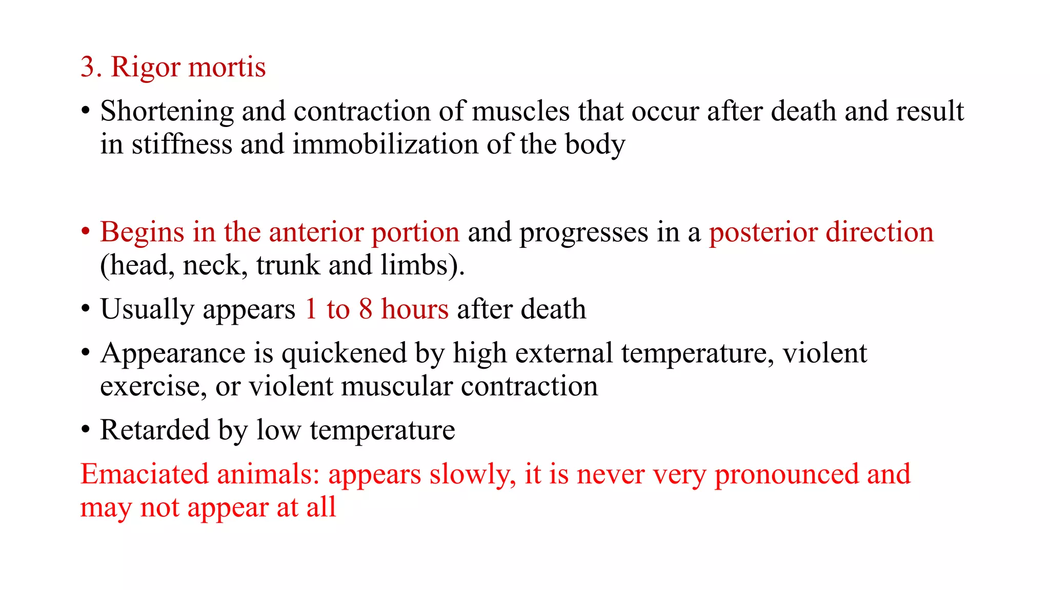 Postmortem changes | PDF