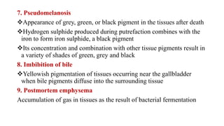 Postmortem changes | PDF