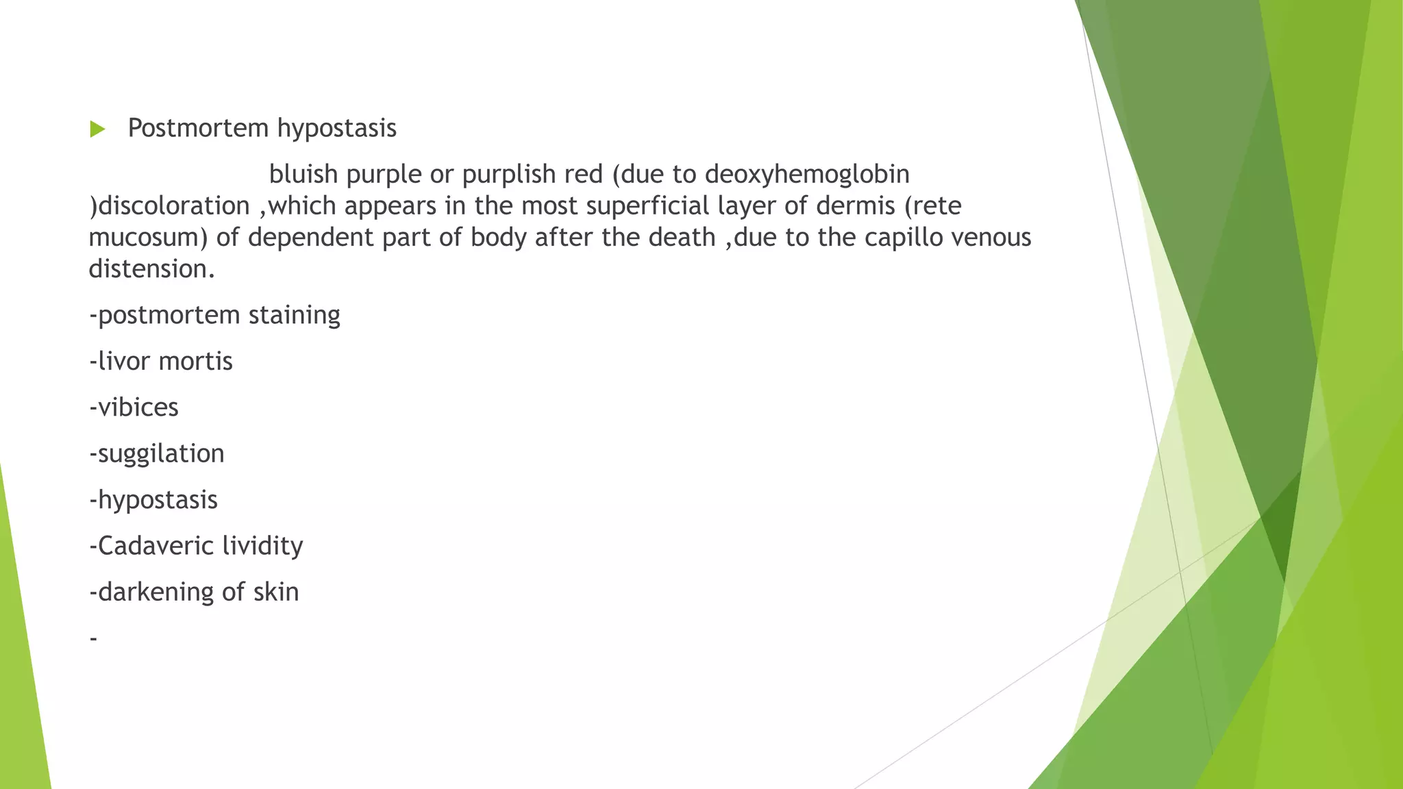 Postmortem changes | PPTX