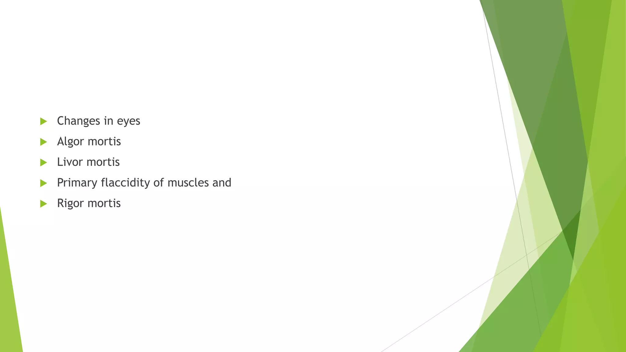 Postmortem changes | PPTX