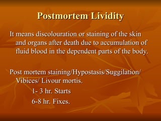 Post Mortem changes forensic medicine.ppt