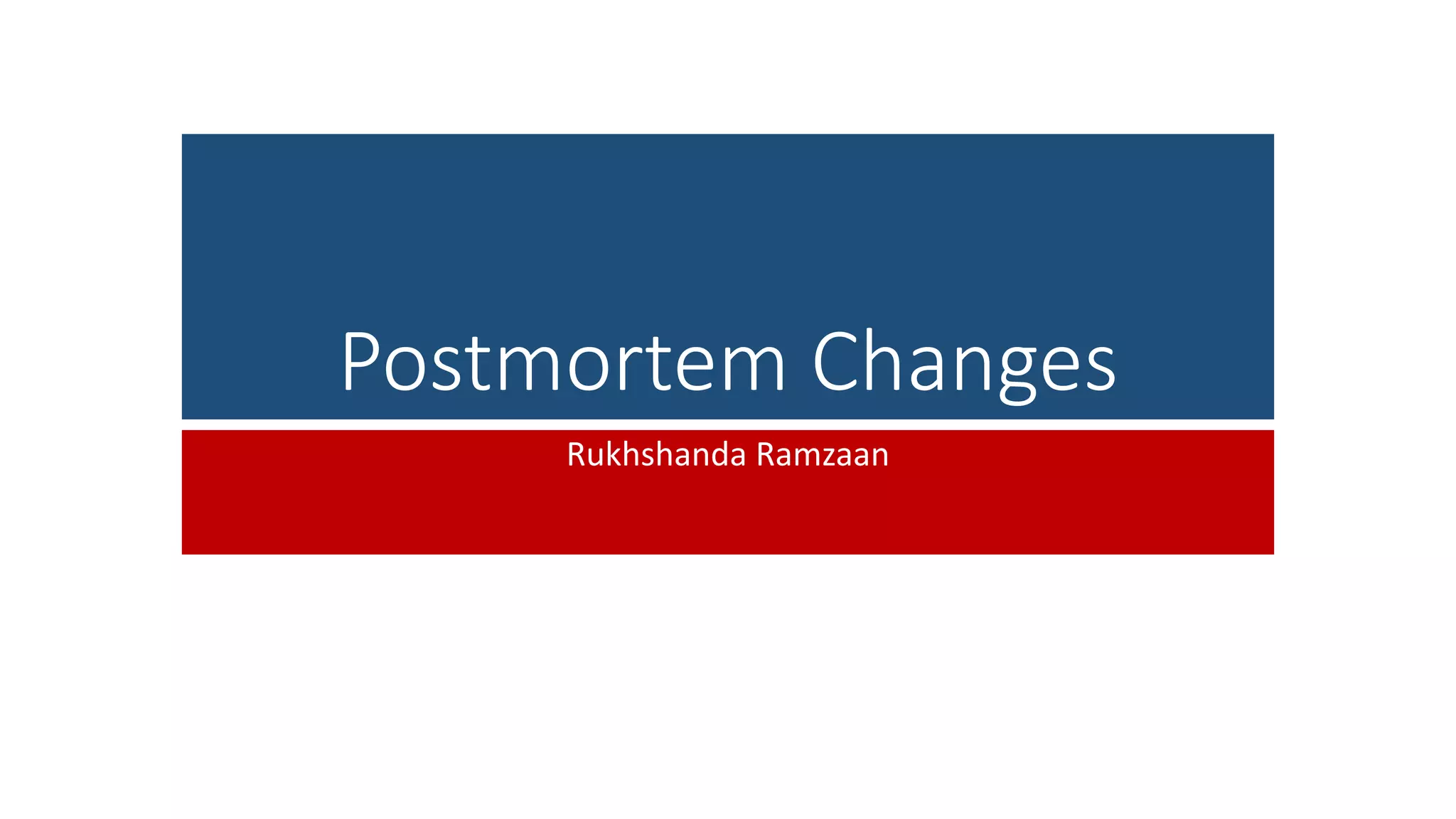 Death and Postmortem Changes | PDF