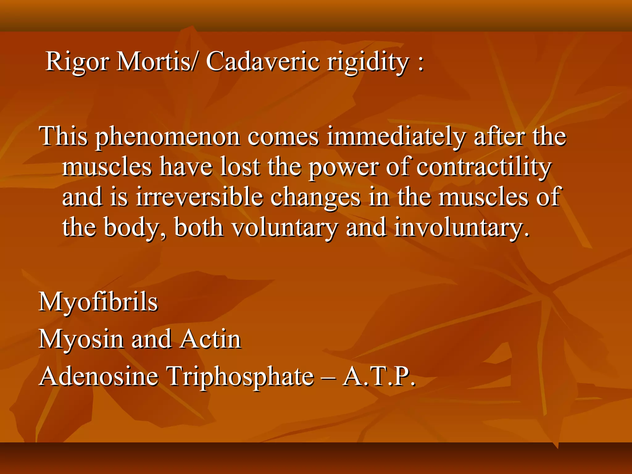 Post mortem changes notes by dr. armaan singh | PPT