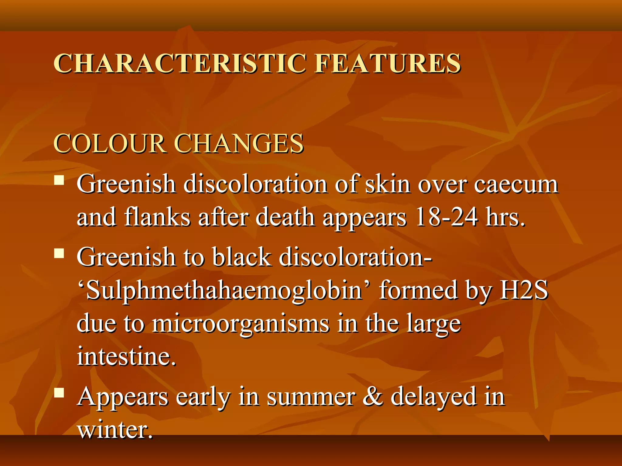 Post mortem changes notes by dr. armaan singh | PPT