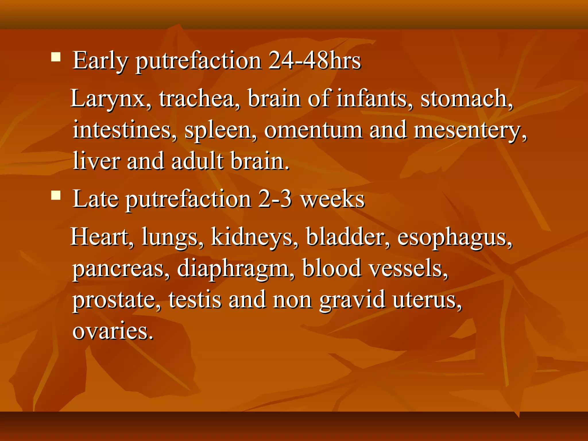 Post mortem changes notes by dr. armaan singh | PPT