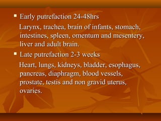Post mortem changes notes by dr. armaan singh | PPT