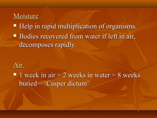 Post mortem changes notes by dr. armaan singh | PPT