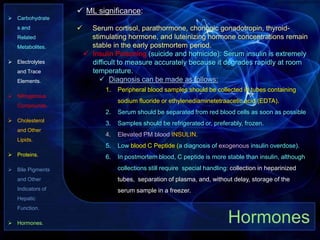Postmortem chemistry | PPTX
