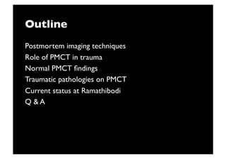 Postmortem CT (PMCT) | PDF