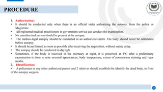 Post Mortem Examination | PPTX