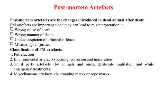 Post mortem Examination of animals and sample collection.pptx | Death ...