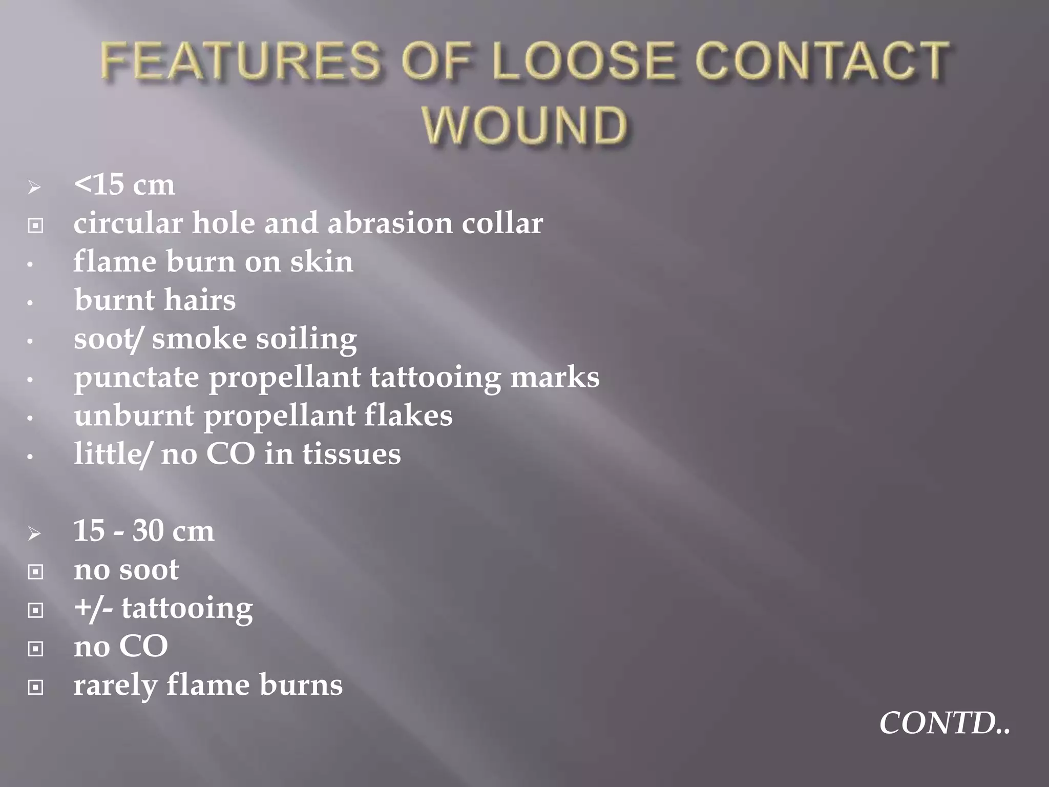 Post-Mortem Examintion of Gun-Shot Wounds by Souvik Dhar | PPTX