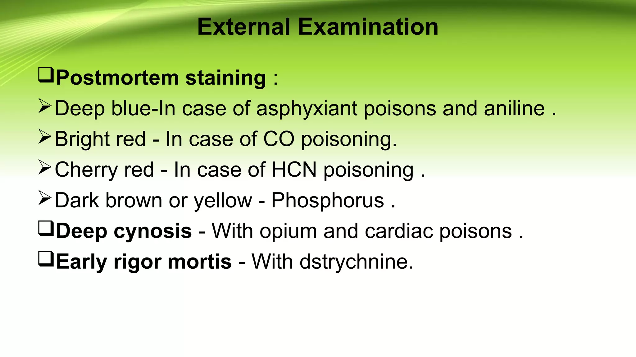 Post mortem finding | PPT