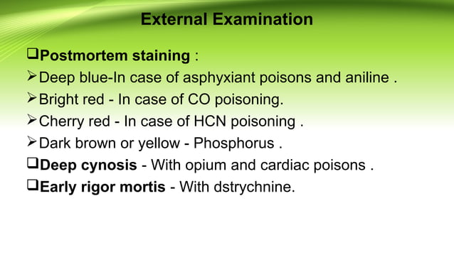 Post mortem finding | PPT