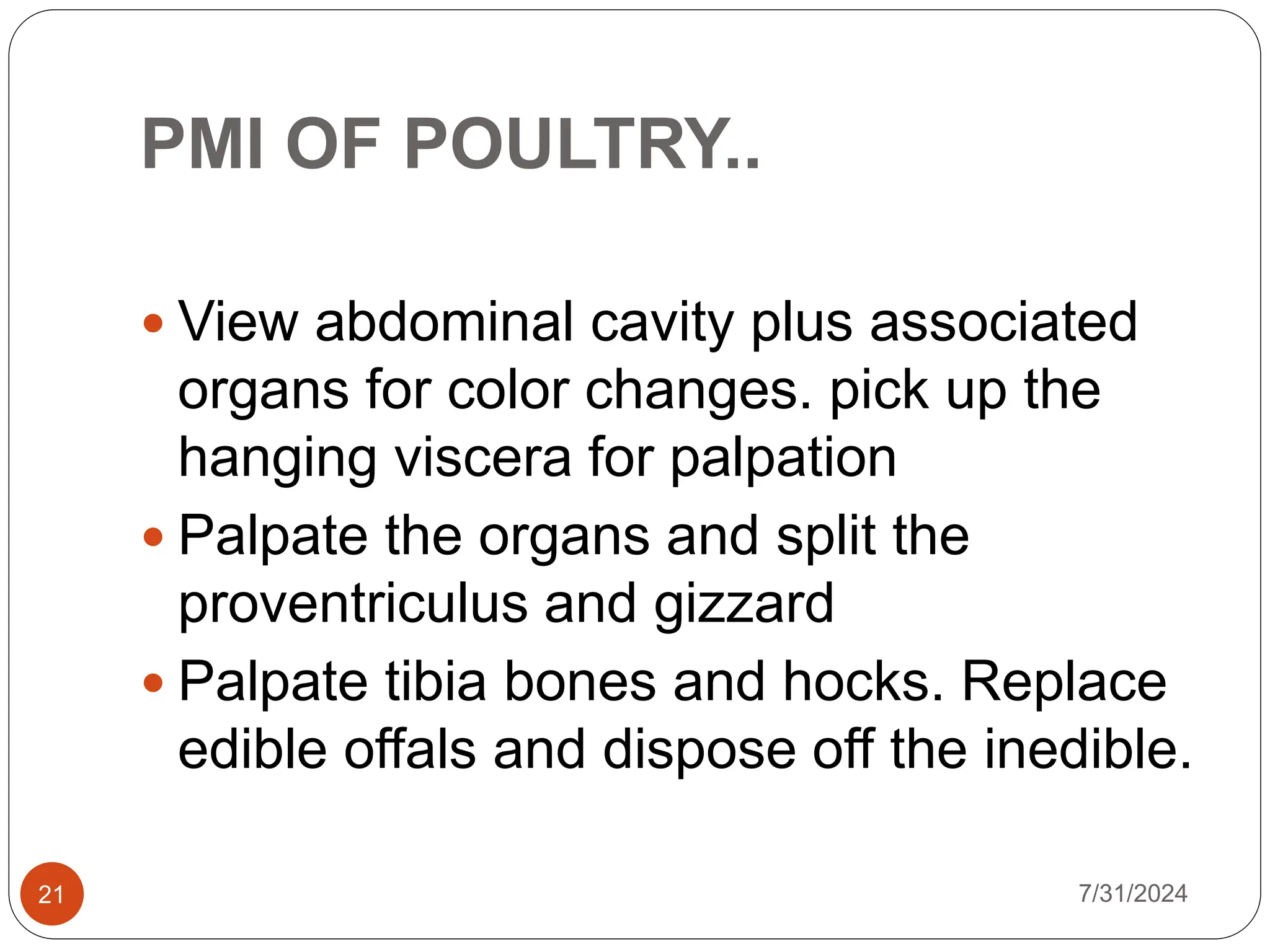 Post mortem inspection.pptx for enhancing understanding of meat ...