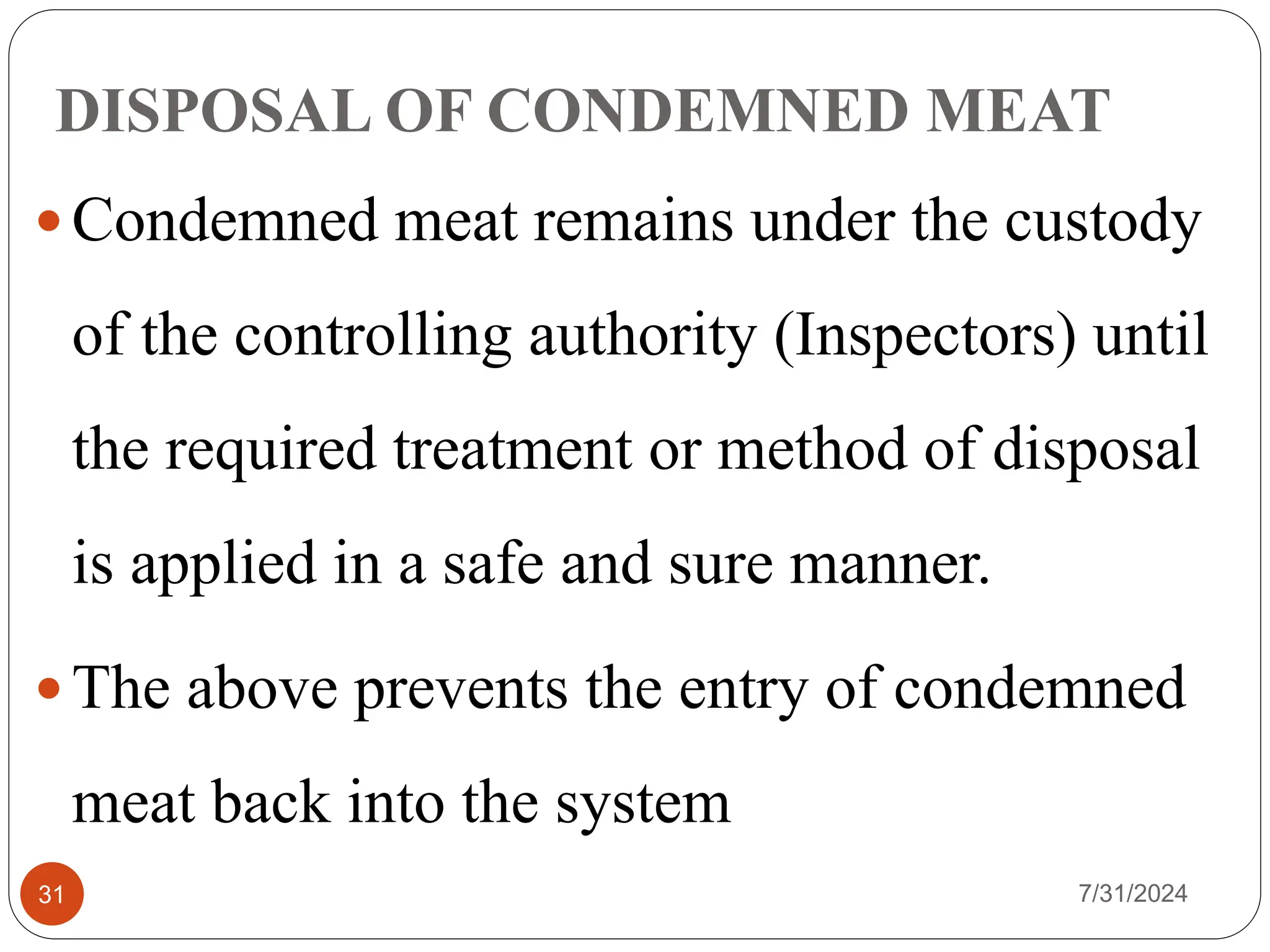 Post mortem inspection.pptx for enhancing understanding of meat ...