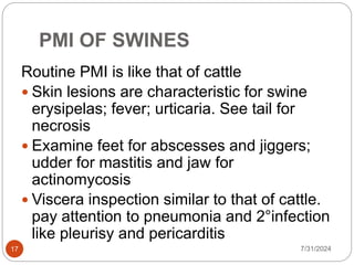 Post mortem inspection.pptx for enhancing understanding of meat ...