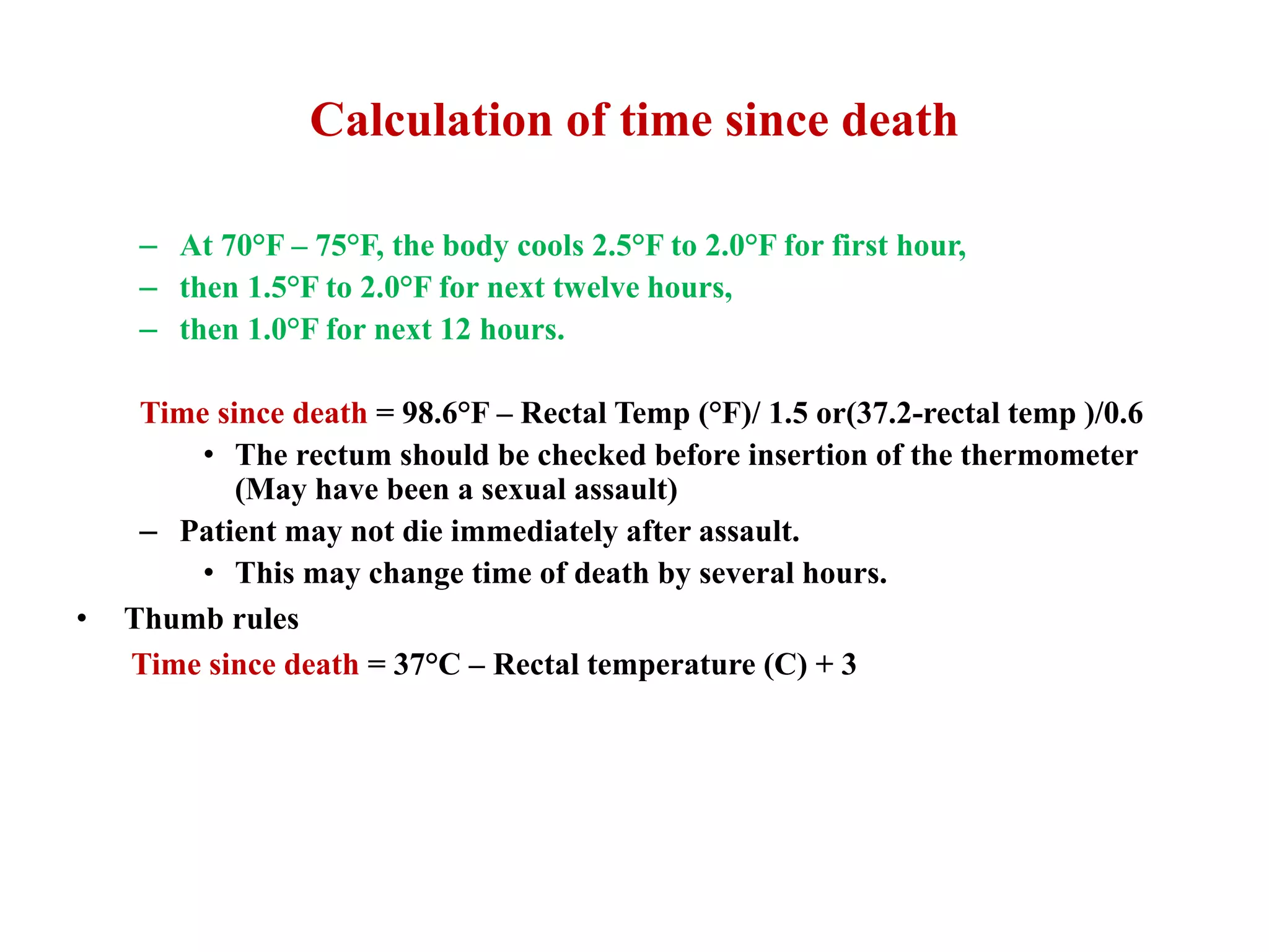 Post mortem interval | PPTX