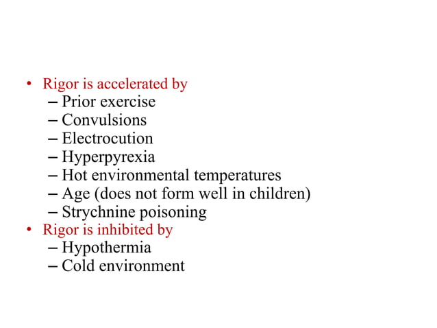 Post mortem interval | PPTX | First Aid | Injuries