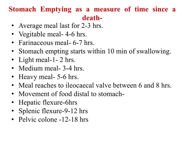 Post mortem interval | PPTX | First Aid | Injuries
