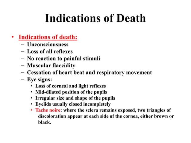 Post mortem interval | PPTX | First Aid | Injuries
