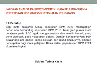 POST MORTEM KIMIA BAGI SPM PADA TAHUN 2020 | PPTX