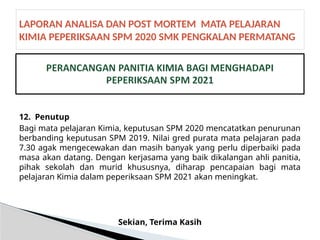 POST MORTEM KIMIA SPM 2020 VERSI TERKINI) | PPTX