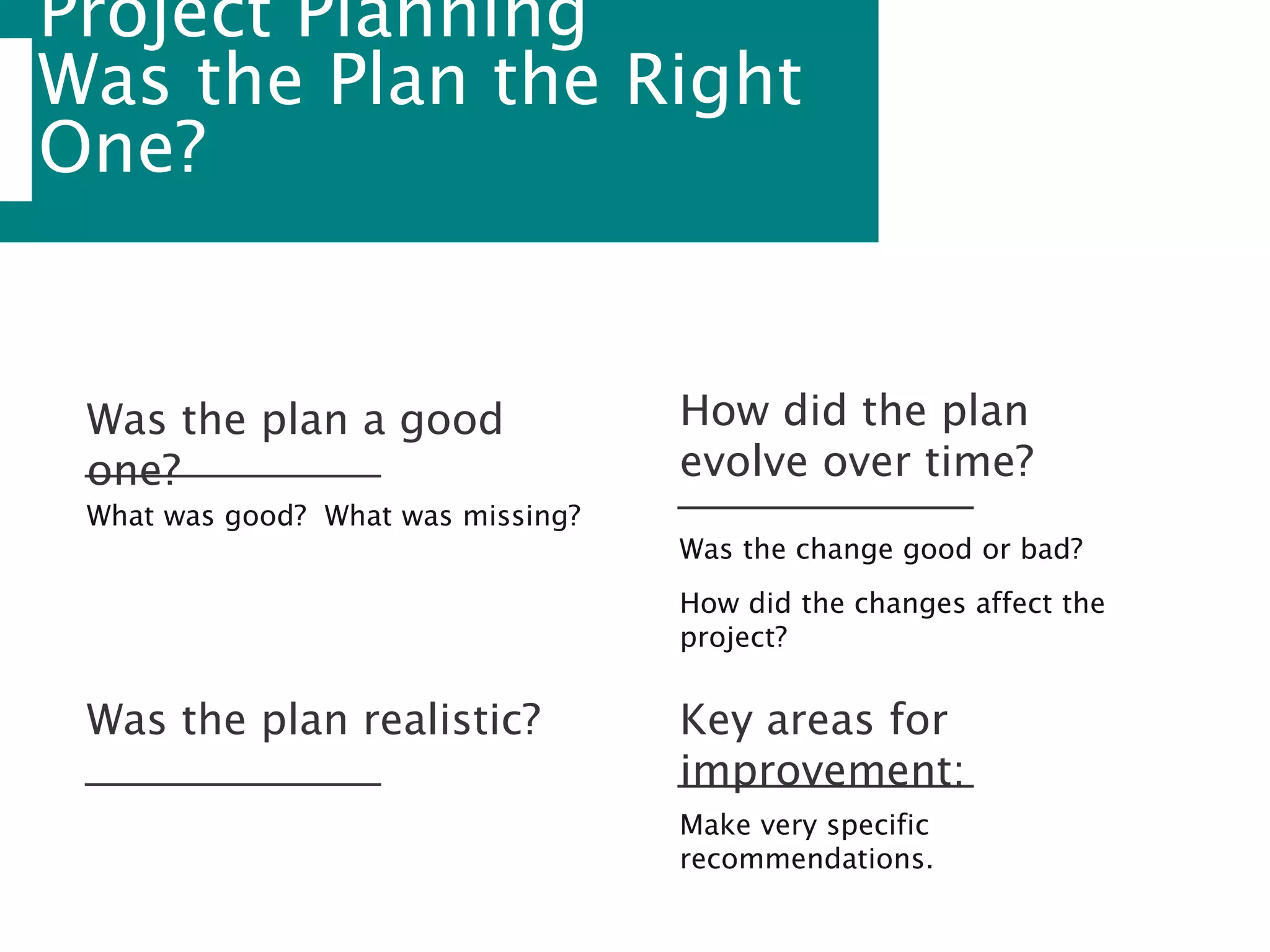 Project Post Mortem Review Outline | POTX