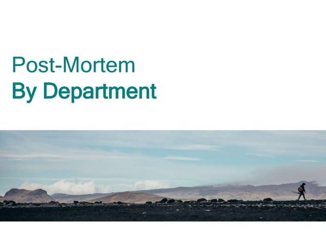 Project Post Mortem Review Outline | PPT | Free download