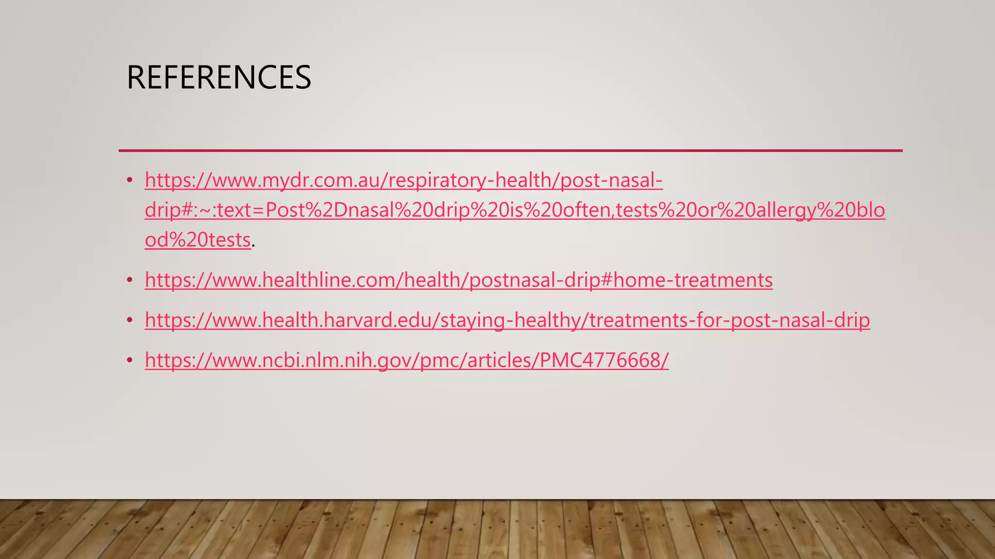 Post nasal drip | PPTX