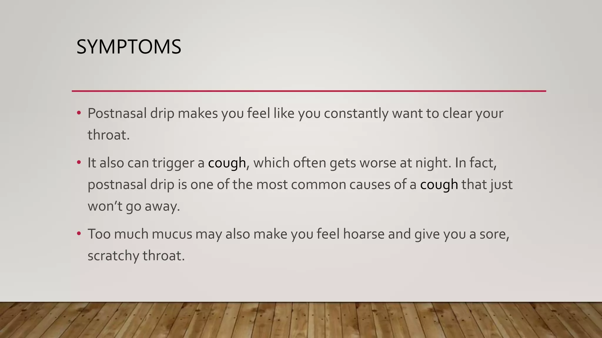Post nasal drip | PPTX