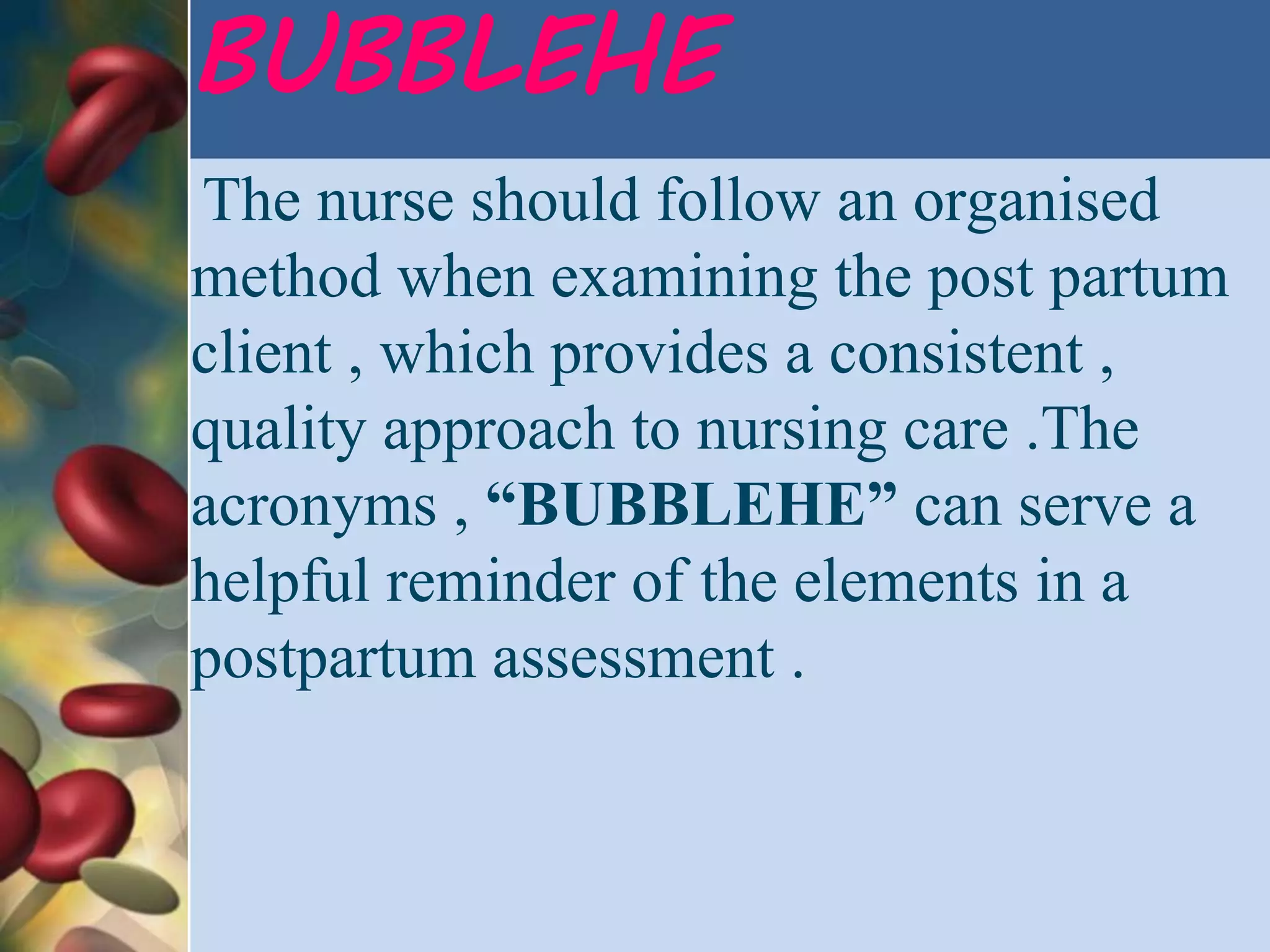 POSTNATAL ASSESSMENT | PPTX