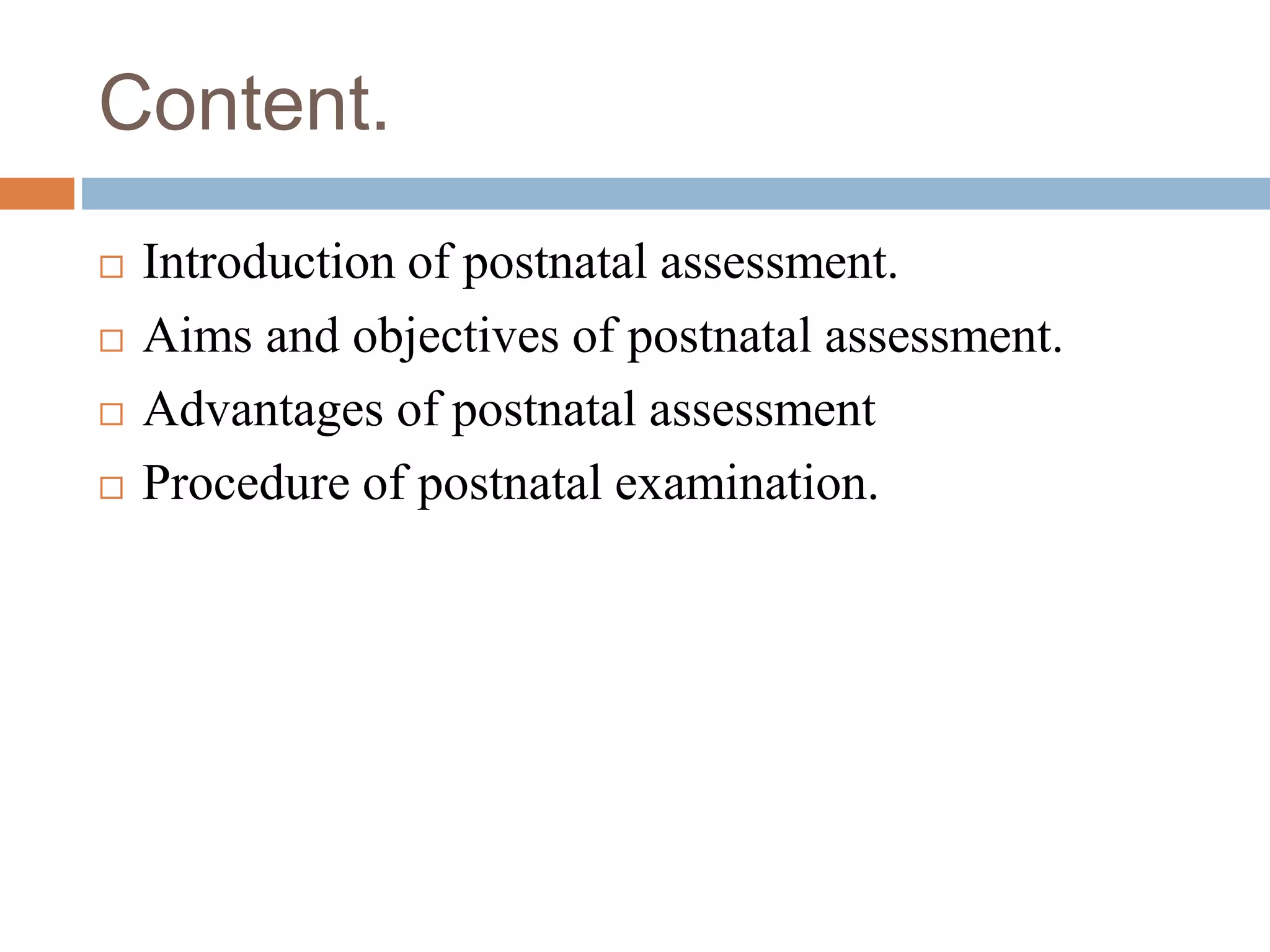Postnatal assessment | PPTX