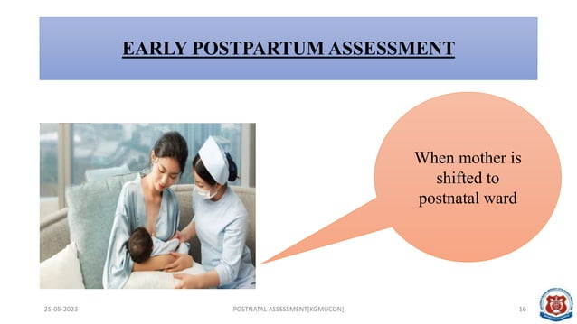 postnatal assessment.pptx | Pregnancy | Reproductive Health