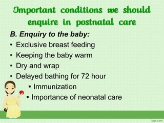 Postnatal Care