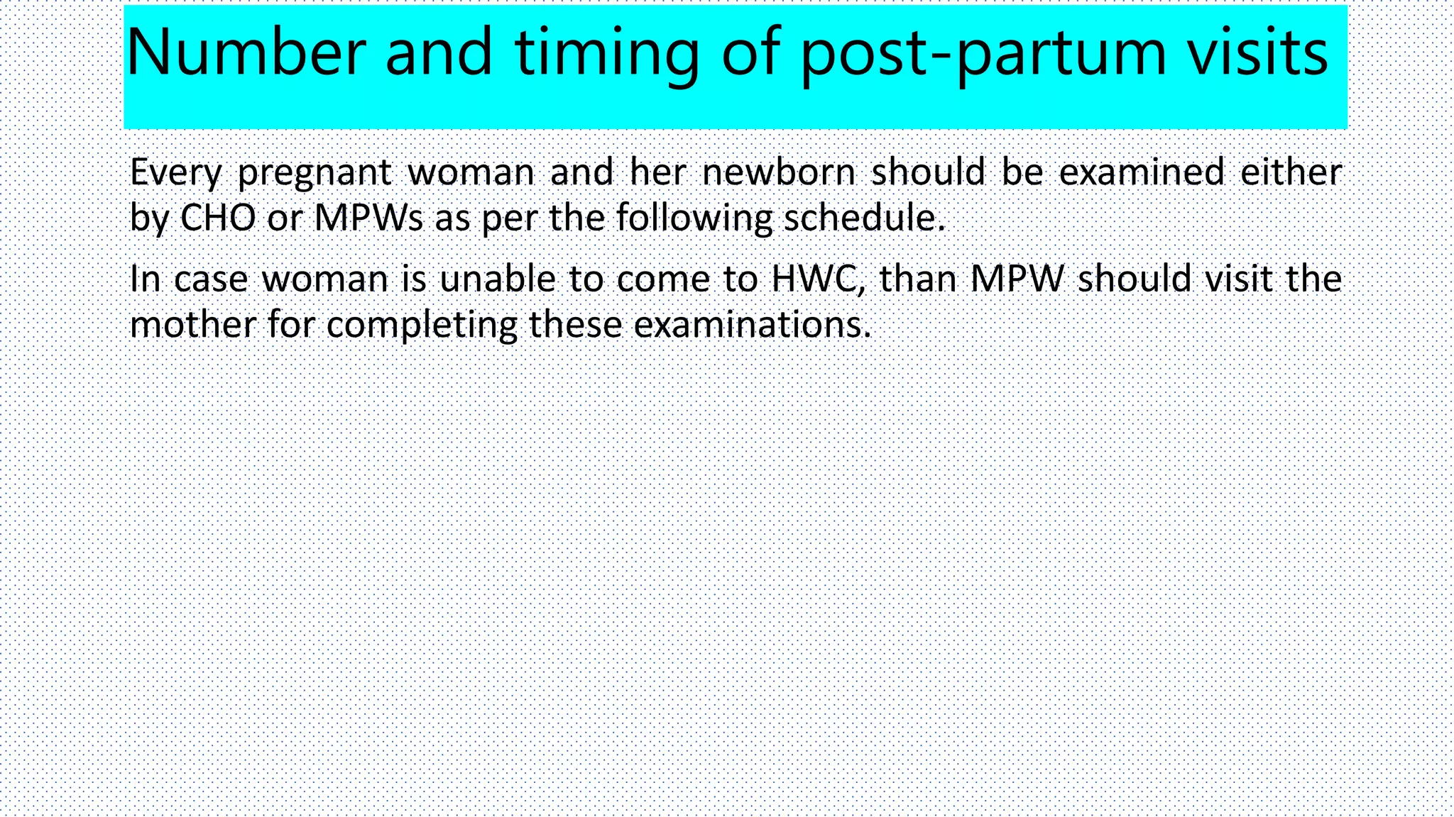 Post natal care | PPTX