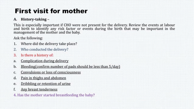 Post natal care | PPTX