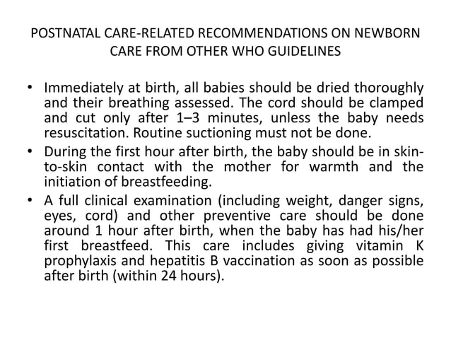 Postnatal Care for Mothers and Newborns ppt.pptx | Pregnancy ...