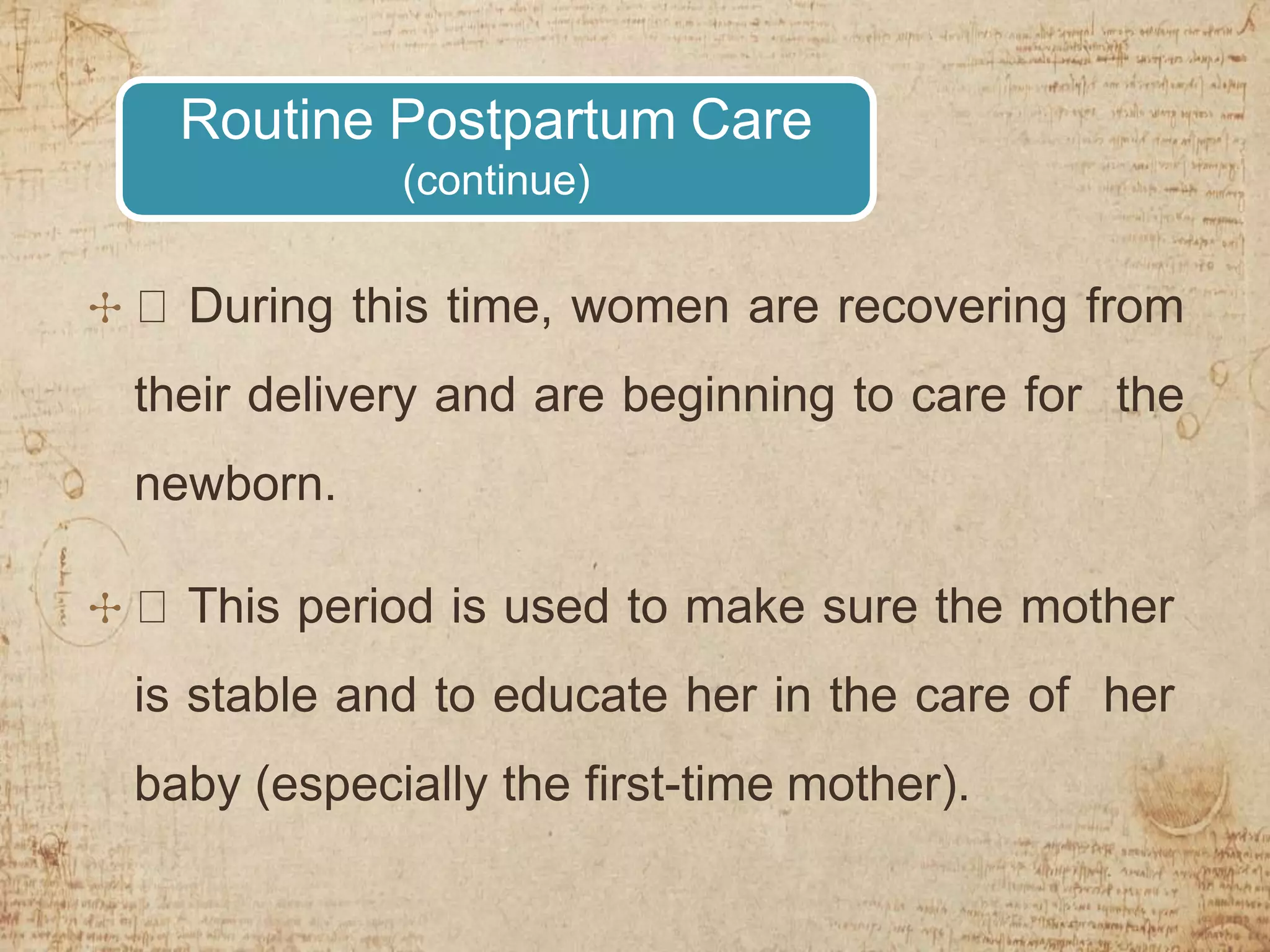 Postnatal complications | PPTX