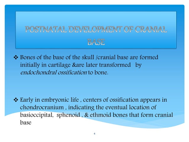 Post natal development of cranial base, maxilla and mandible | PPTX