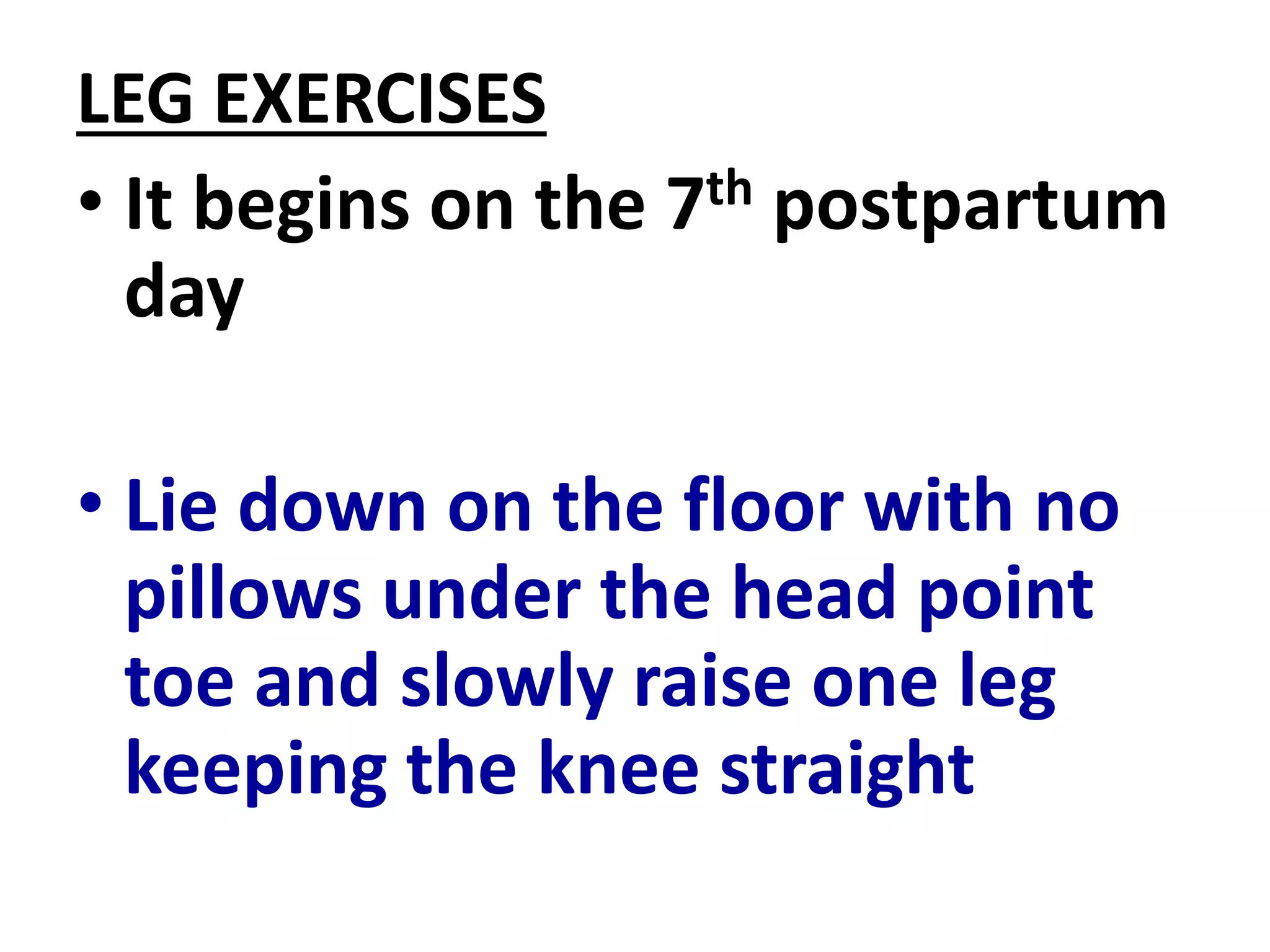 POST NATAL EXERCISE | PPTX