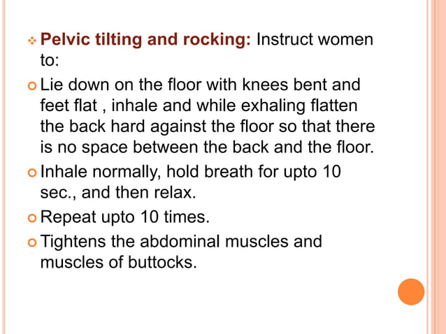 POST NATAL EXERCISES AND ITS IMPACT.pptx | Pregnancy | Reproductive Health