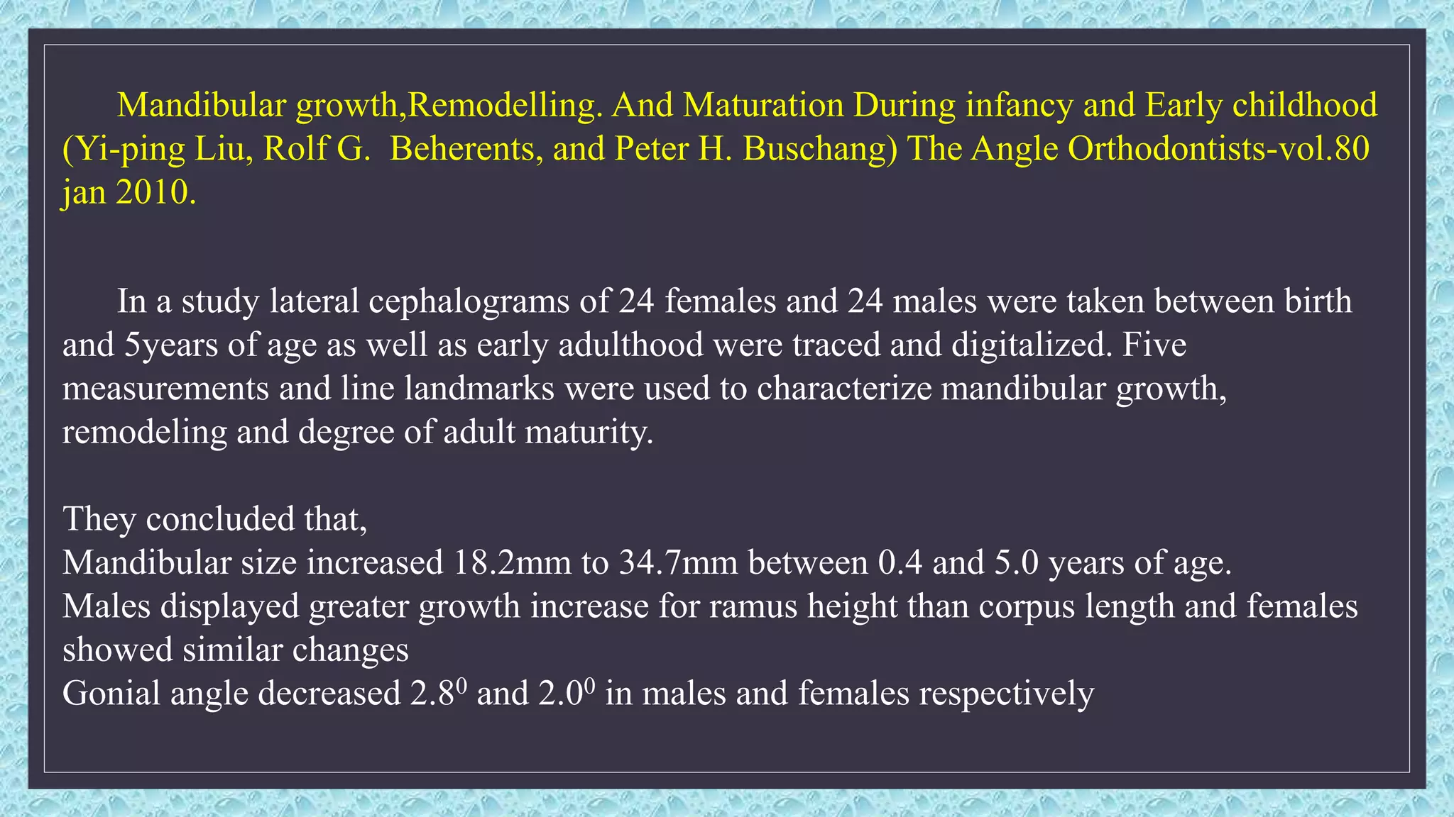 Post natal growth and development of cranio facial complex | PPTX