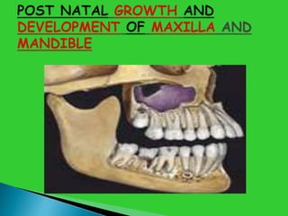 POST NATAL GROWTH AND DEVELOPMENT OF MAXILLA ANDmand (2).ppt