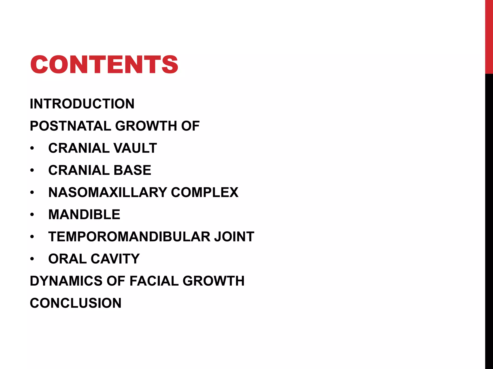 Postnatal growth of cranio facial structures | PDF