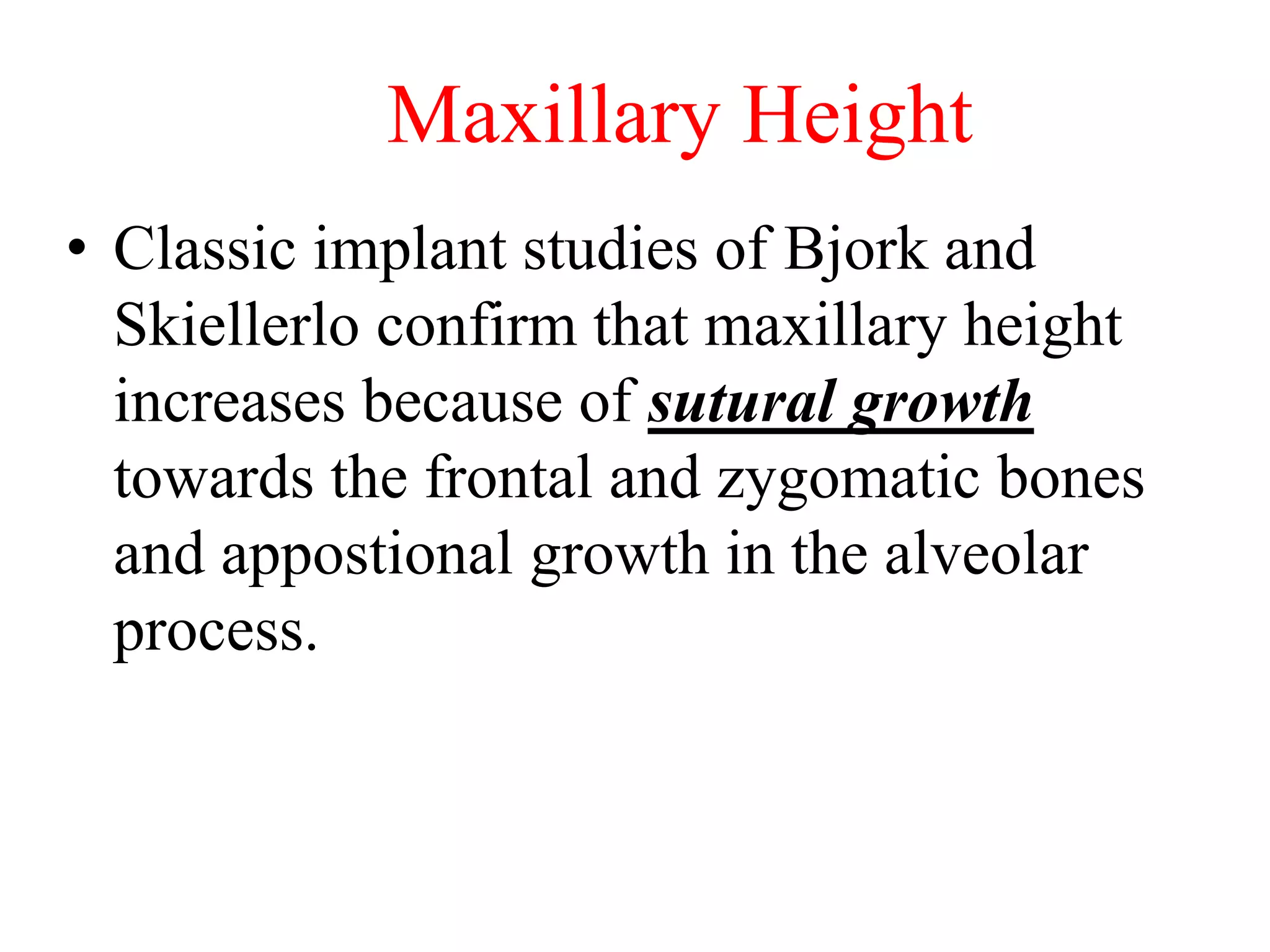 Postnatal growth of maxilla | PPTX