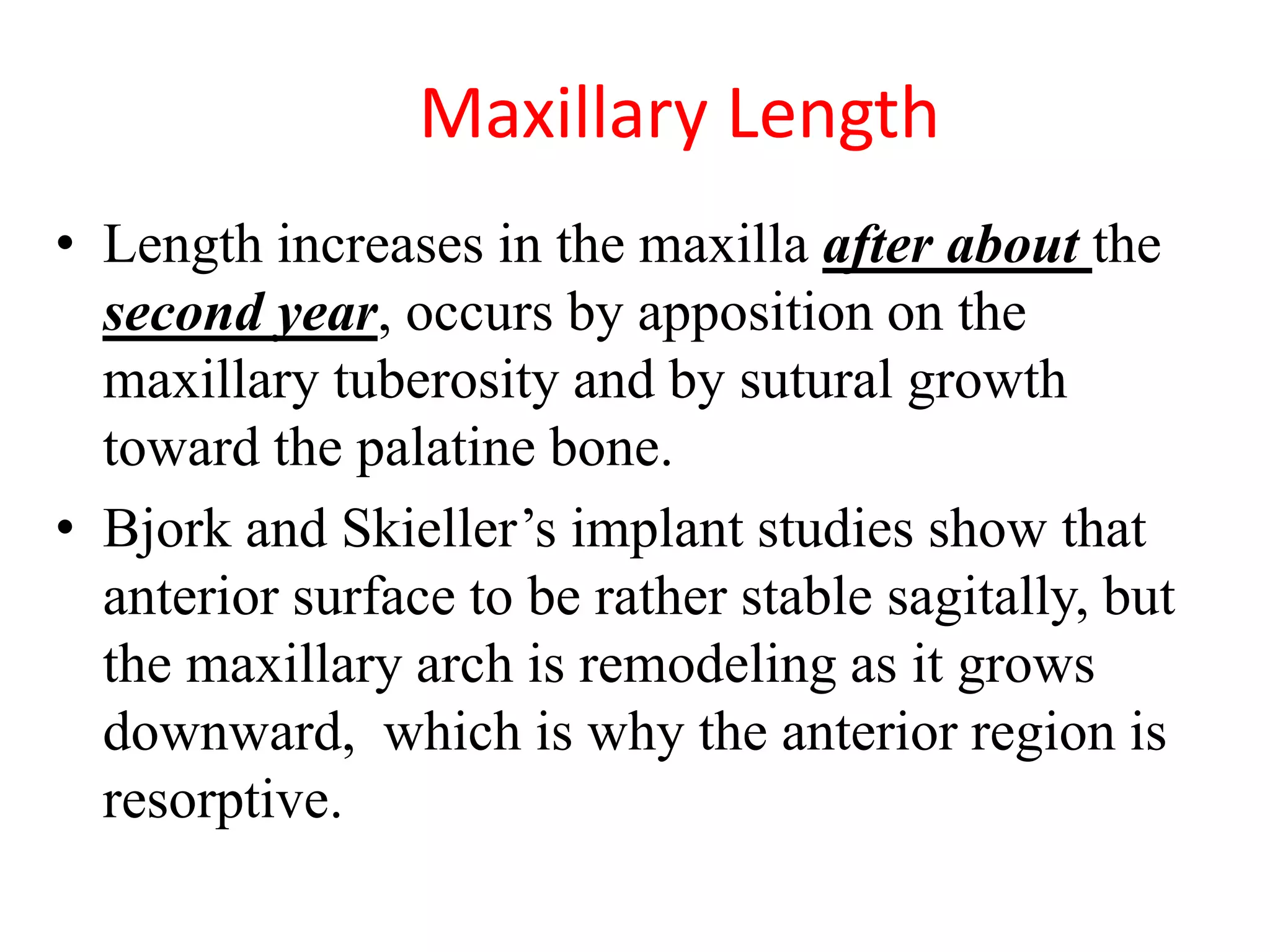 Postnatal growth of maxilla | PPTX