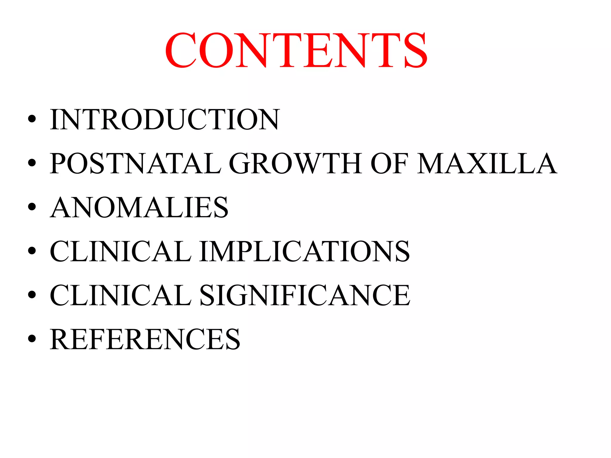 Postnatal growth of maxilla | PPTX